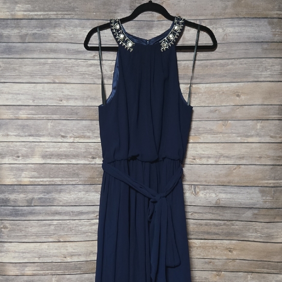 Donna Morgan | Dresses | Donna Morgan Embellished Blue Dress | Poshmark